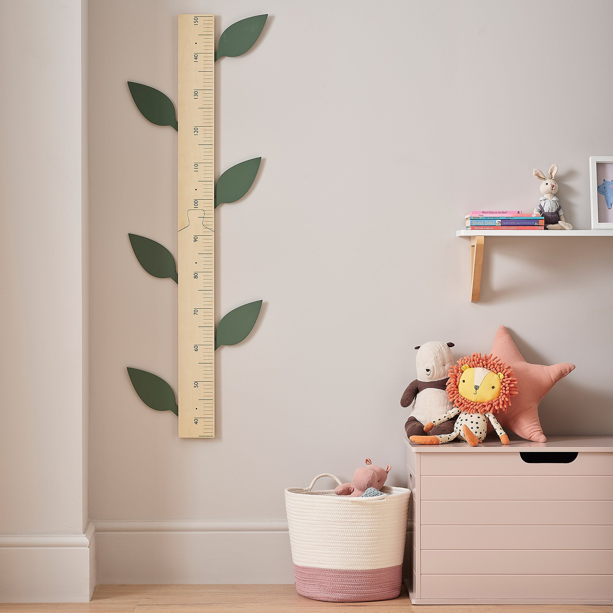 Wooden Beanstalk Height Chart Ruler I Height Ruler for Wall