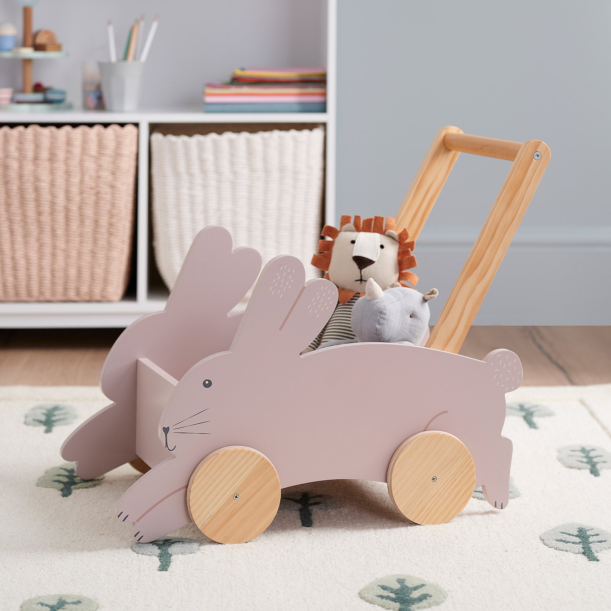 Wooden Baby Walker, Whale